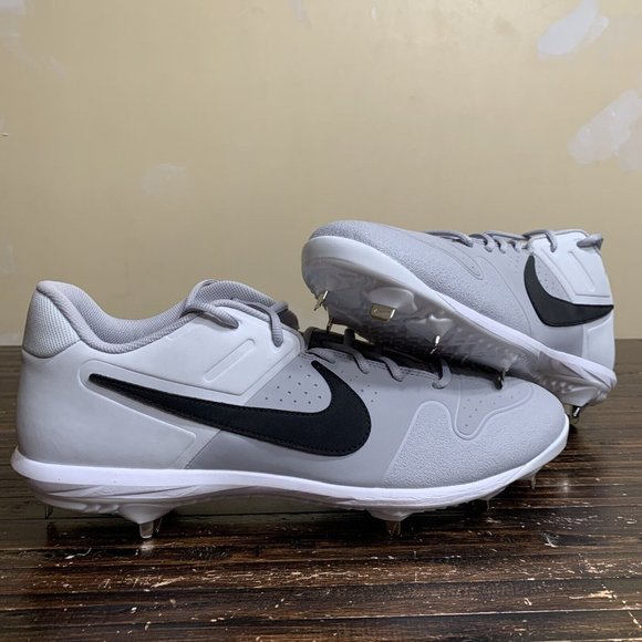Nike | Shoes | Nike Alpha Huarache Varsity Low Grey White Baseball ...